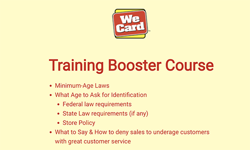 We Card Quick Courses